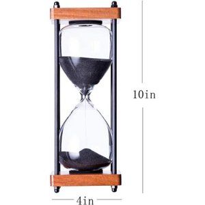 Accents | Large Hourglass Timer 6 Minute Decorative Wooden Sandglass ...